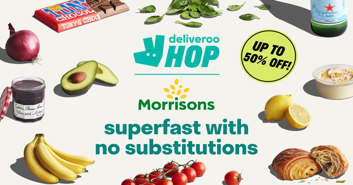 Deliveroo HOP with Morrisons delivery from Vauxhall Groceries - Order ...