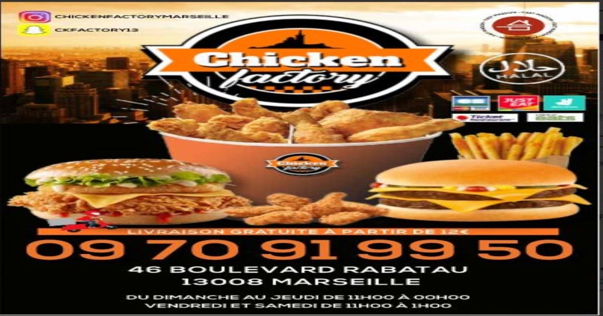 Chicken Factory - Marseille livre depuis Marseille - Vélodrome ...