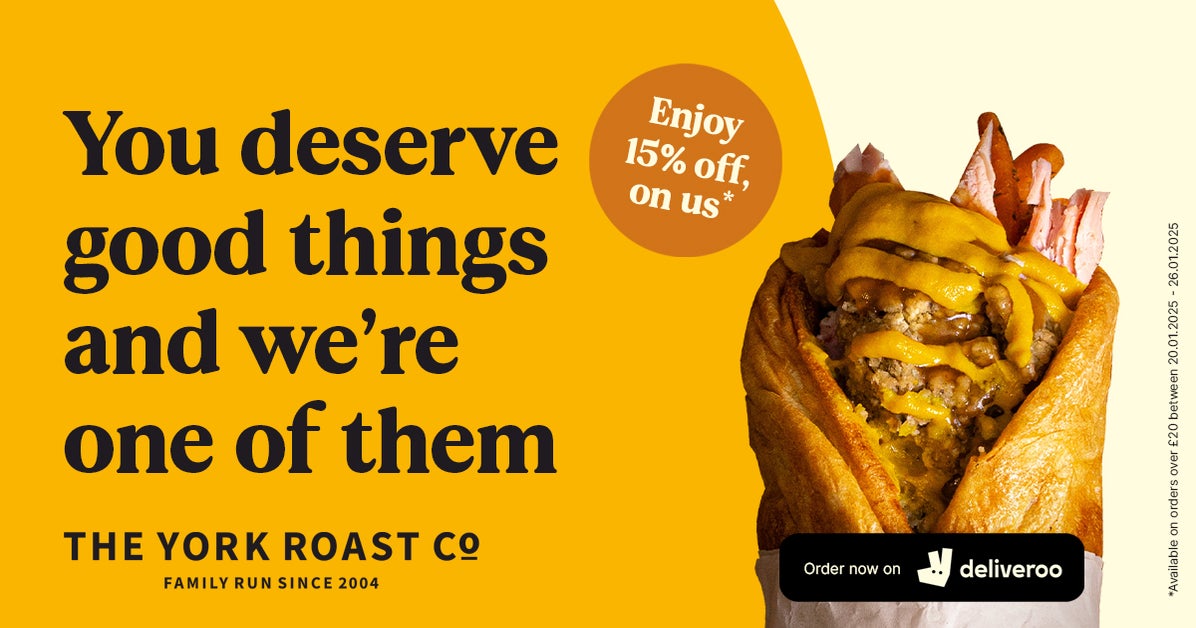 The York Roast Co delivery from York City Centre - Order with Deliveroo