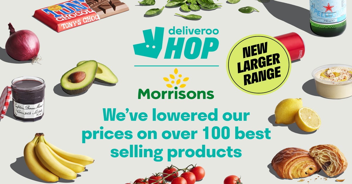 Deliveroo HOP with Morrisons delivery from Hop Brighton - Order with ...