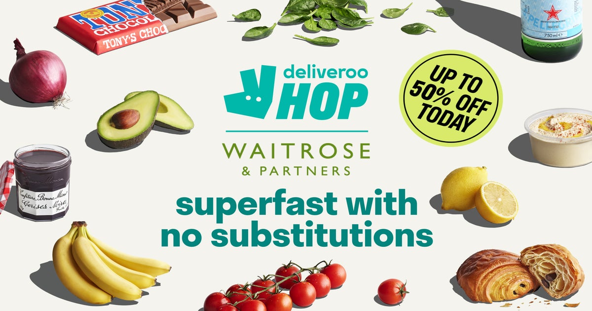 Deliveroo HOP with Waitrose delivery from Kentish Town - Order with ...
