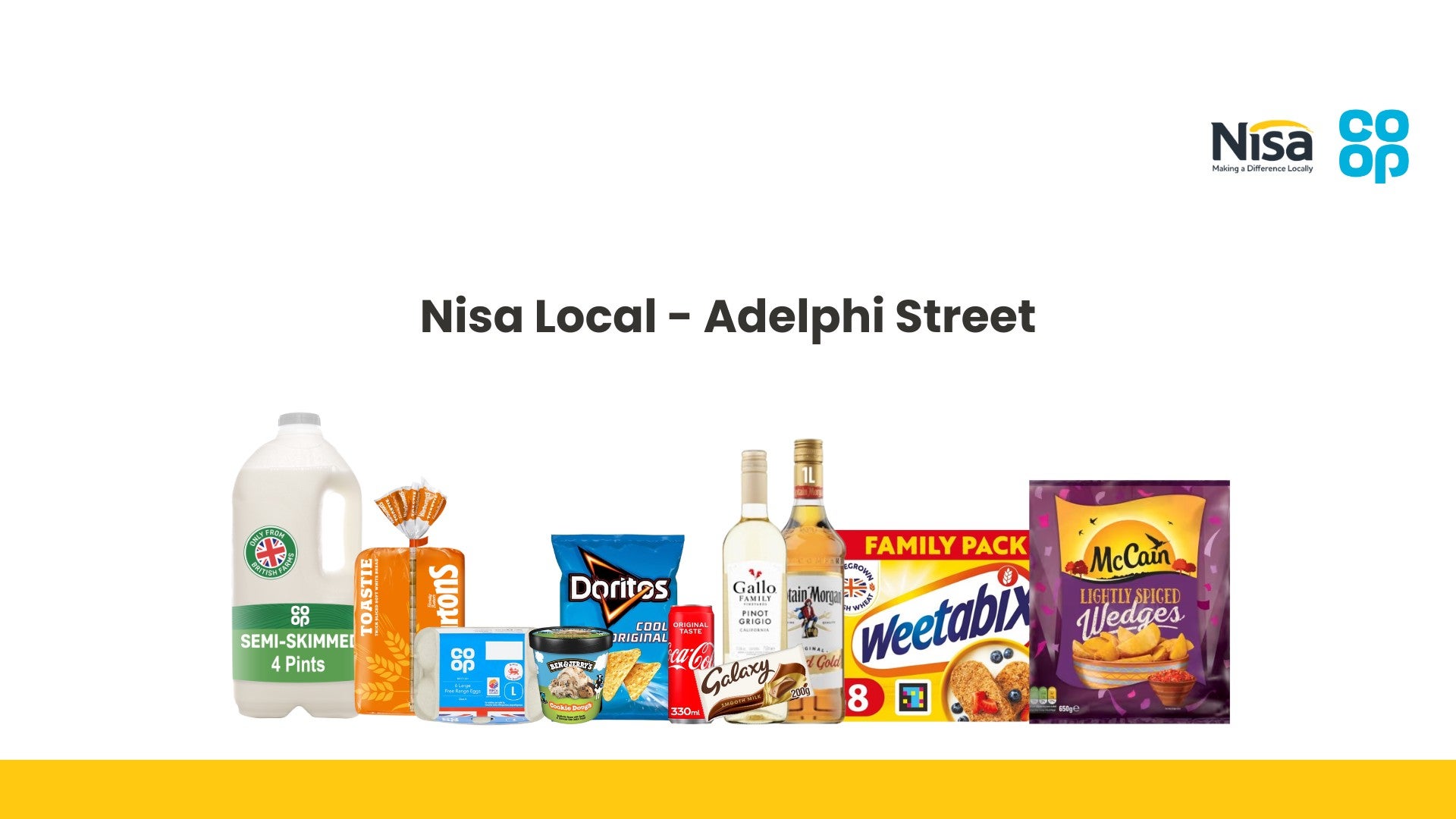 Nisa Local - Adelphi delivery from The Meadow - Order with Deliveroo