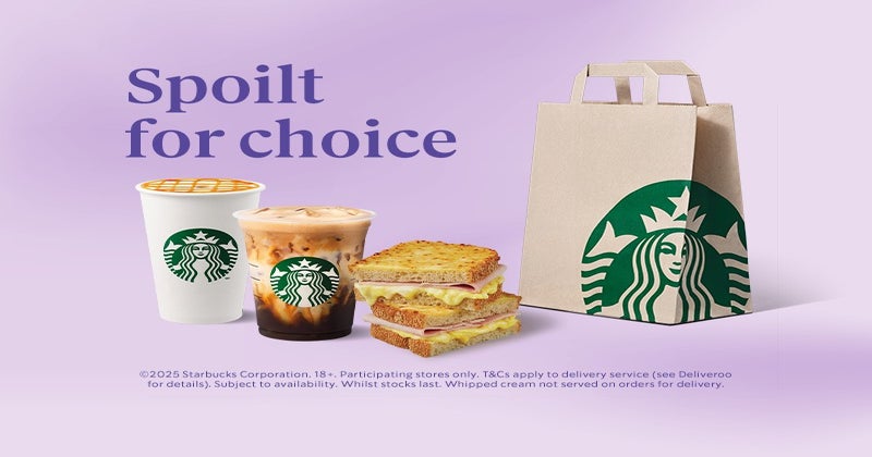 Starbucks - Four Seasons delivery from Mansfield - Order with Deliveroo