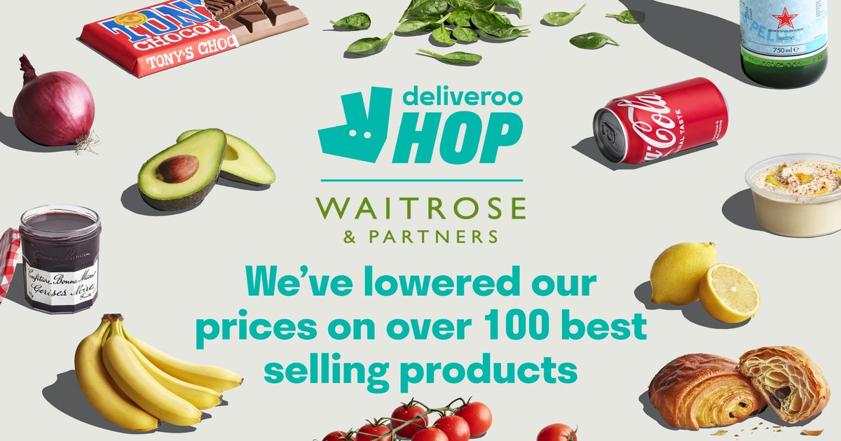 Deliveroo HOP with Waitrose delivery from Hop Acton - Order with Deliveroo