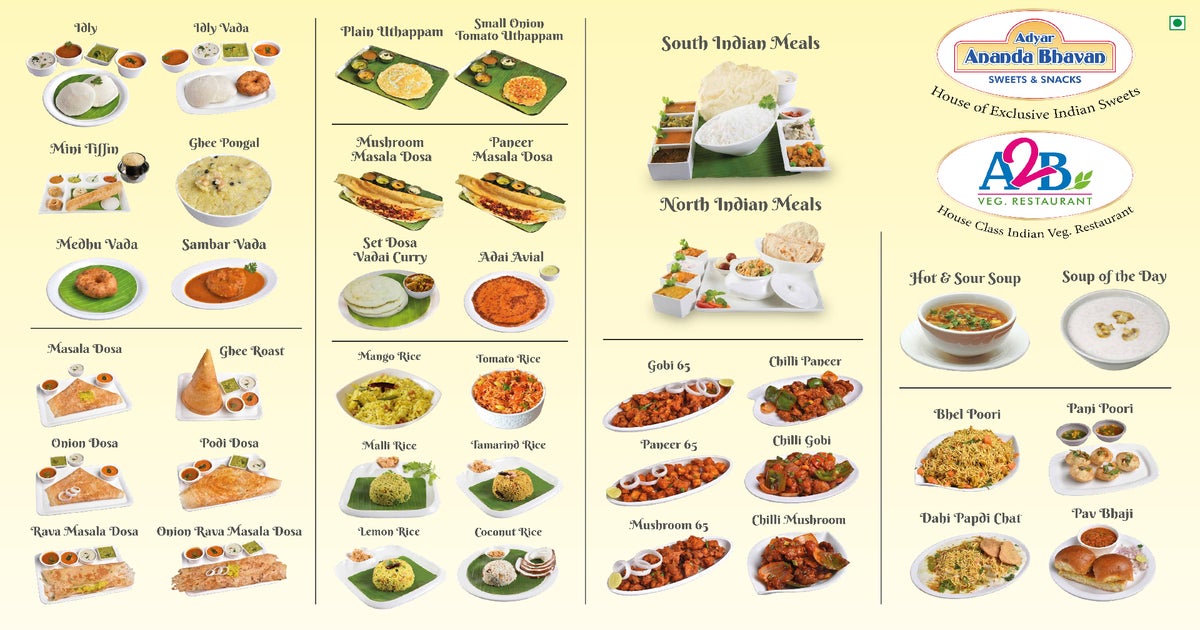 A2b Veg Restaurant (Adyar Sweets & Snacks) - Dalhousie delivery from ...