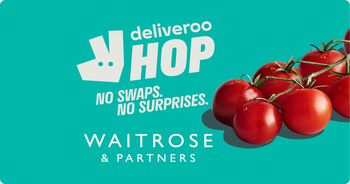 Deliveroo HOP with Waitrose delivery from Butler's Wharf - Order with ...