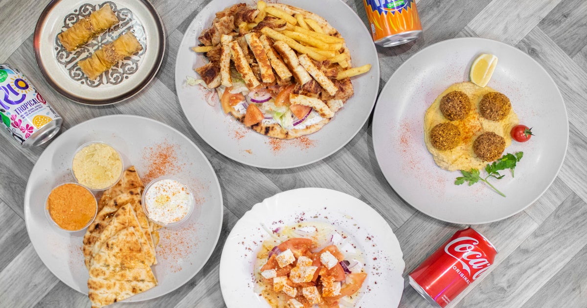 Santorini Greek Food - Greenheys delivery from Tyldesley - Order with ...