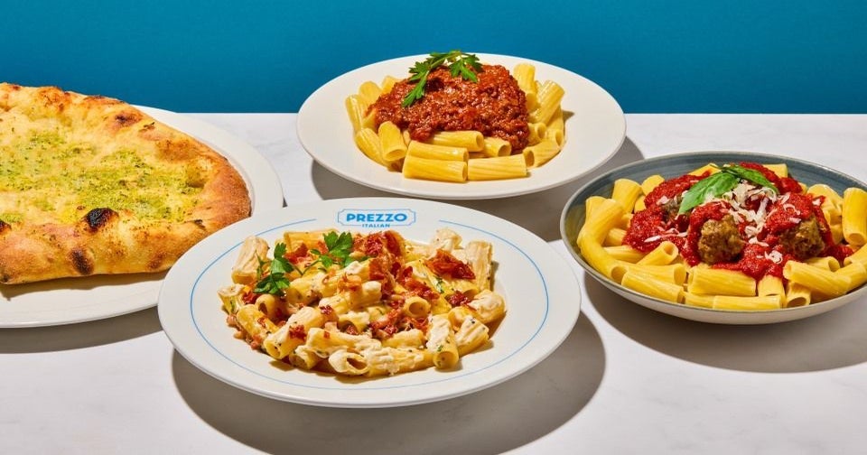 Prezzo Italian Pasta & Pizza - Leeds delivery from Leeds City Centre ...