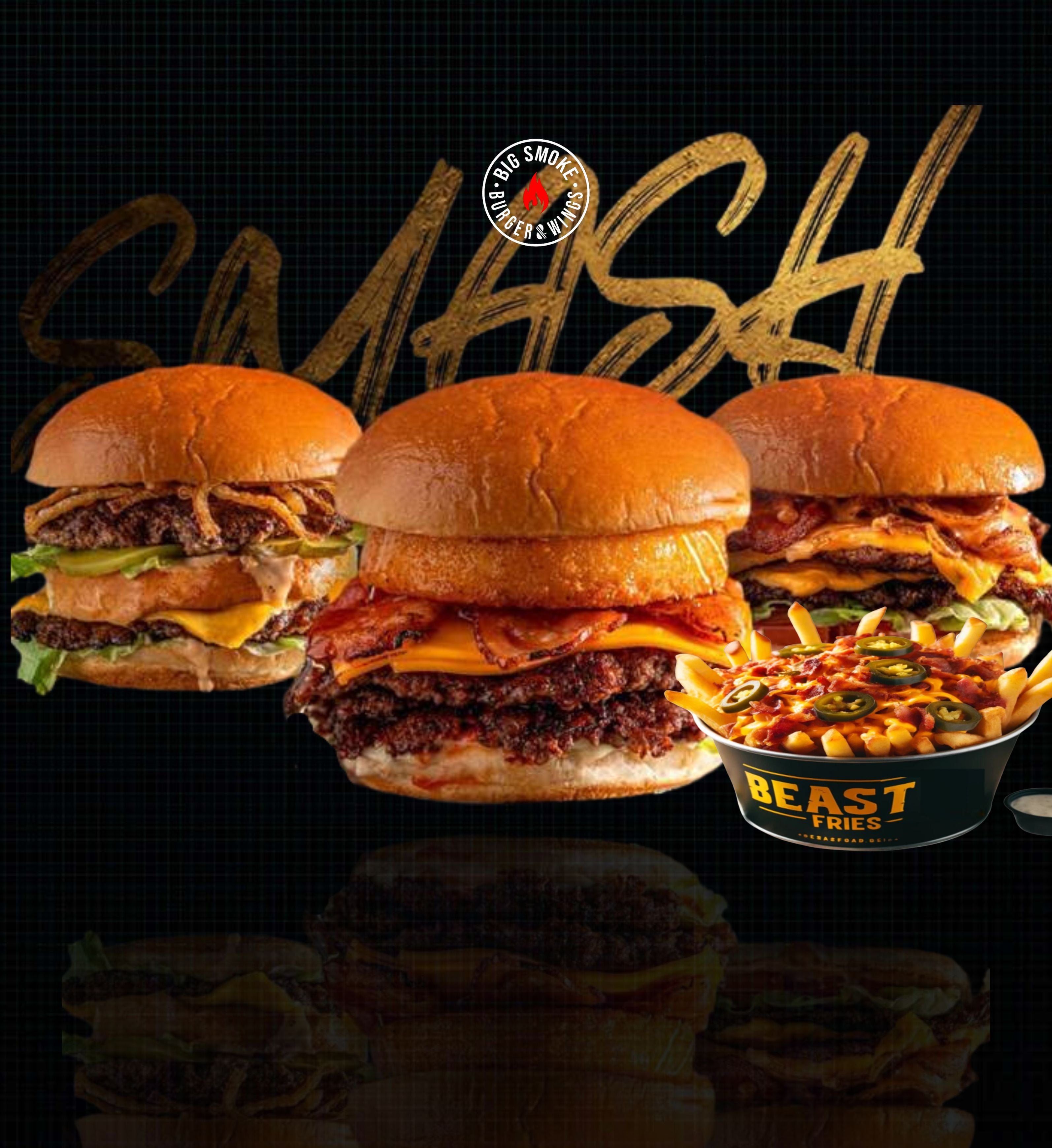 BIG SMOKE - Burgers & Wings delivery from Woodside/ Brierley Hill ...