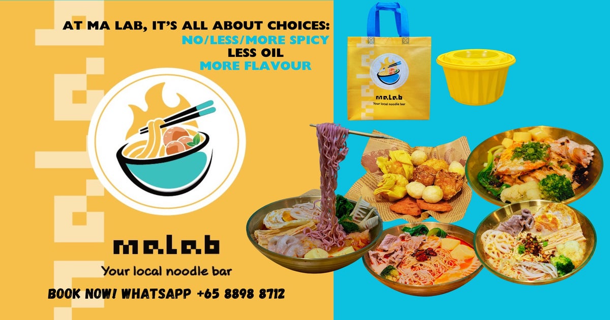Ma Lab Noodle Bar - Icon Village delivery from Tanjong Pagar - Order ...