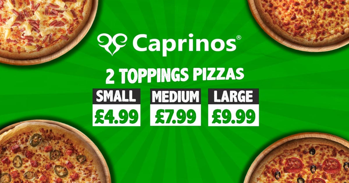 Caprinos Pizza Limehouse - Canary Wharf delivery from Langdon Park ...