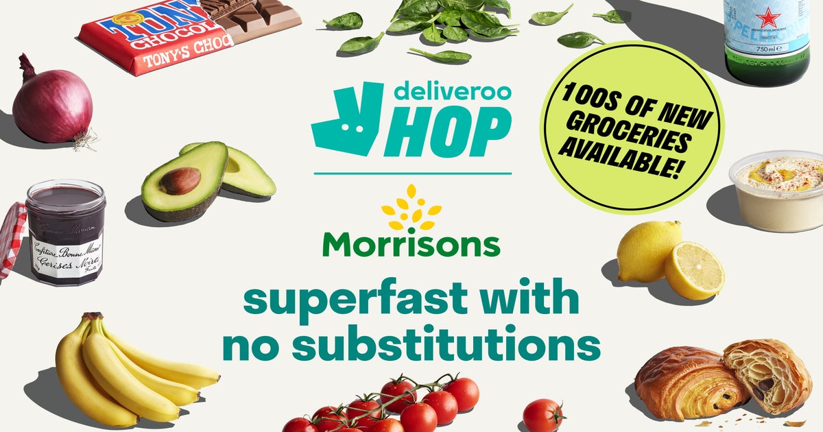 Deliveroo HOP with Morrisons delivery from Bristol Editions Site ...